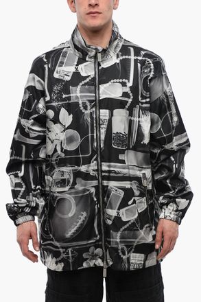 Off-white Nylon Windbreaker XRAY with Removable Hood Off-White
