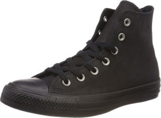 Converse Chuck Taylor Ctas Hi Leather, Unisex-Erwachsene Fitnessschuhe, Schwarz (Black/Black/Black 001), 40 EU