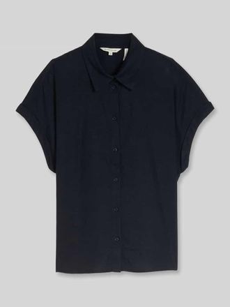 Tom Tailor Loose Fit Bluse aus Leinen-Viskose-Mix