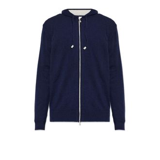 Eleventy Cashmere Hooded Cardigan - - Knitwear - Herren - Blau - S