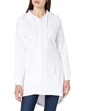 Build Your Brand Femme Zip-hoody Ladies Sweat Parka Sweatshirt capuche,Blanc,XXL
