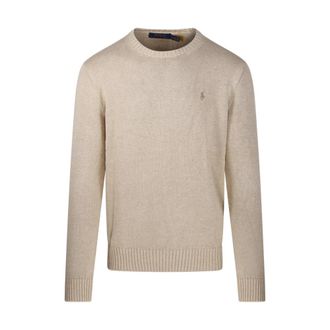 Ralph Lauren Rundhals-Pullover - - Knitwear - Herren - Grau - XL