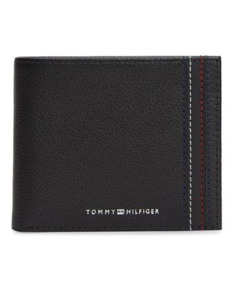 Tommy Hilfiger Geldbeutel aus genarbtem Leder mit Label-Schriftzug in