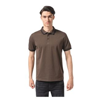 Guess Homme, Tops, Brun, Taille: 2XL Polo en Piqu&eacute; de Coton Stretch