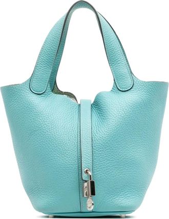 Hermès sac à main Clémence Picotin Lock 18 (2017) - Bleu