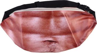 PartyKindom POPETPOP Lustige Bauchtasche in Bauchform aus PU Leder Witterungsbest&auml;ndige H&uuml;fttasche mit Robustem Schultergurt Gro&szlig;e Geldaufbewahrungstasche f&uuml;r Dam