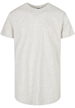 Urban Classics Mens Shaped Long Tee T-Shirt, lightgrey, L
