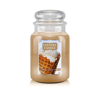 Country Candle Salted Waffle Cone von Country Candle - gro&szlig;e Duftkerze im Glas - 23oz - 2-Docht