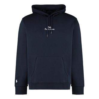 Polo Ralph Lauren Gerippter Kapuzenpullover Baumwoll-Polyester-Mix - - Sweatshirts & Hoodies - Herren - Blau - XL