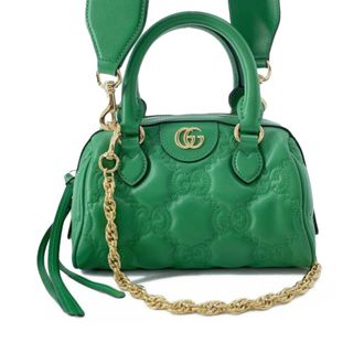 Gucci Green Mini GG Matelasse Marmont Crossbody Bag