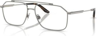 Dolce & Gabbana Homme, Accessoires, Gris, Taille: 56 MM Dg1364 Pilot Frame