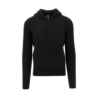 Rick Owens Maglia Hooded Pull - - Sweatshirts & Hoodies - Herren - Schwarzk - M