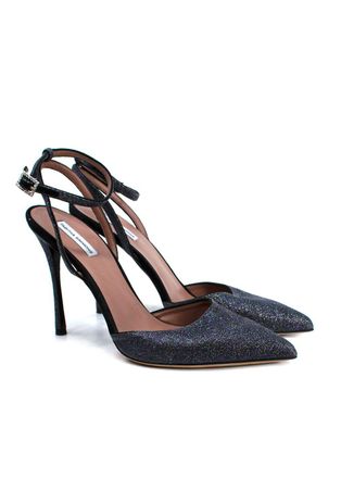 Tabitha Simmons Purple Glittery Heel Size 39.5