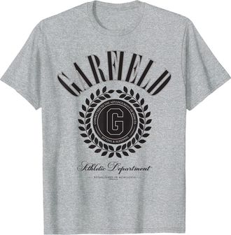 Garfield Varsity College sitzende schlafende Donuts Retro T-Shirt