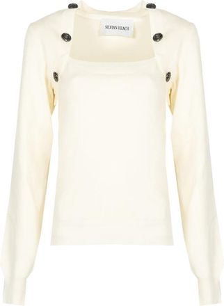 Silvian Heach Rundhalsstrickpullover - - Knitwear - Damen - Beige - M
