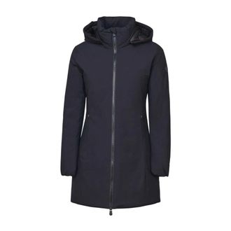 Save The Duck Femme, Vestes, Noir, Taille: 48 FR Manteau Coupe-Vent Save The Duck avec Capuche Amovible