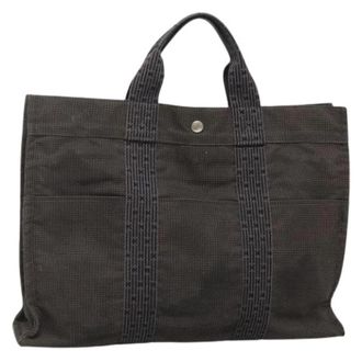 Herm&egrave;s Pre-owned Vintage Canvas Tote Bag - - Pre-owned - Damen - Grau - ONE SIZE