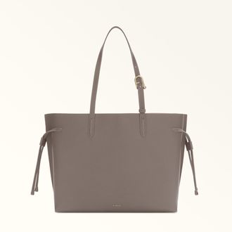 Furla Ava Tote-bag L Urban Gray Grau Doppeltes Pebble Kalbsleder Damen