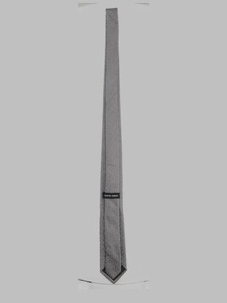 Giorgio Armani Jacquard Silk Necktie - Gray