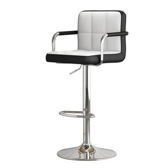 Generic Verstellbare Drehhocker mit R&uuml;ckenlehne und Armlehnen, K&uuml;chenhocker, hohe Esszimmerst&uuml;hle f&uuml;r Bar und K&uuml;che/61-81 cm