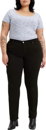 Levi's Damen Plus Size 314 Shaping Straight Jeans, Soft Black 2, 16 W M