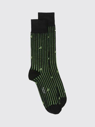 Paul Smith Wadenhohe gestreifte Socken mit Grafikdruck aus Baumwolle