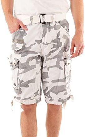 Geographical Norway Panoramique Men - Bermuda Homme Coton - Short Hommes Sport Cargo - Shorts Bermudas Court A Ceinture Coupe Normale - Ideal Cadeau Homme Printemps Ete (