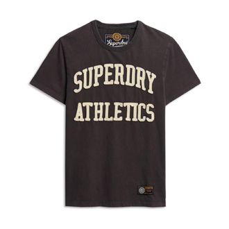 Superdry Vintage Athletic Baumwolle Braun Tee - - Tops - Herren - Braun - S