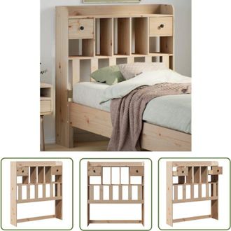 vidaXL VidaXL Kopfteil mit Stauraum 90 cm Massivholz Kiefer