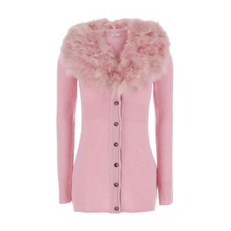 Blumarine Rundhals-Pullover - - Knitwear - Damen - Rosa - M