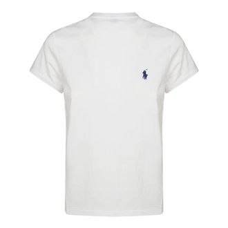Polo Ralph Lauren Femme, Tops, Blanc, Taille: 40 FR T-shirt d&eacute;contract&eacute; &agrave; manches courtes