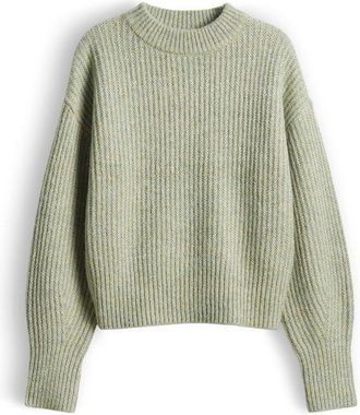 OPUS Strickpullover PLENI mit Rippstrickmuster &uuml;berschnittene Schulter mit Langarm, Rippstruktur, weicher Griff