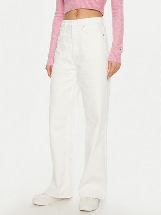 Tommy Jeans Jeans Claire DW0DW20219 &Eacute;cru Wide Leg