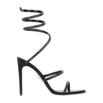 Rene Caovilla Femme, Chaussures, Noir, Taille: 37 EU Sandales &agrave; Talons Hauts
