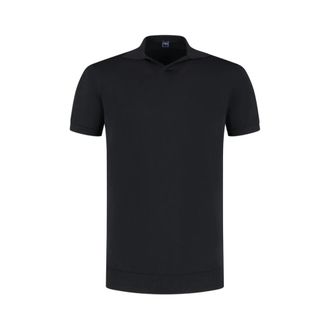Fedeli Fuji Baumwoll-Polohemd - - Tops - Herren - Schwarzk - 4XL