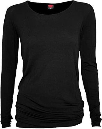 Spiral Direct Gothic Elegance-Baggy Top Shirt &Agrave; Manches Longues, Noir (Black 001), 48 (Taille Fabricant: X-Large) Femme
