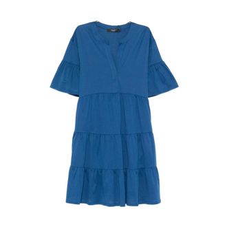 Max Mara Femme, Robes, Bleu, Taille: 36 FR Saggina Kaftan Dress