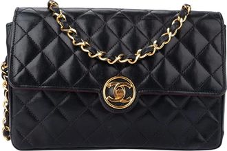 Chanel Crossbody Bags - Chanel Quilted Lambskin 24K Gold Mini Single Flap - Gr. unisize - in Bunt - für Damen