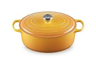 LE CREUSET Le Creuset Cocotte en Fonte Émaillée Signature avec Couvercle, Ø31cm, Ovale, 6.3 L, 5.705 kg, Nectar, 21178316724430