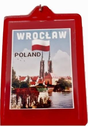Generic Porte-clés Pologne Wroclaw fait main souvenir voyage vacances ville idée cadeau voyage Pologne, Pologne Varsovie, taille unique