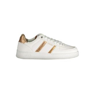 Gas Wei&szlig;e Polyester-Sneaker mit Bronzedetails - - Shoes - Damen - Wei&szlig; - 40 EU