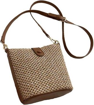 Generic Sac a Main Femme Sac Bandouli&egrave;re Femme Sacoche Femme Bandouli&egrave;re De &eacute;l&eacute;gant Tress&eacute; Grande Capacit&eacute;, Compartiments Multiples, Design De &eacute;l&eacute;gant Et Avan