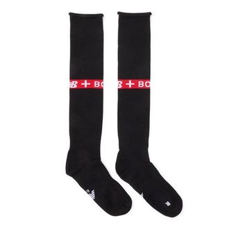 New Balance Bayer 04 Leverkusen Homme New Balance 26/27 Home Sock en Noir/Rouge, Polyester, Taille L