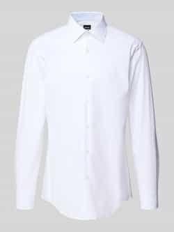 HUGO BOSS Slim Fit Businesshemd aus Baumwoll-Mix Modell H-HANK