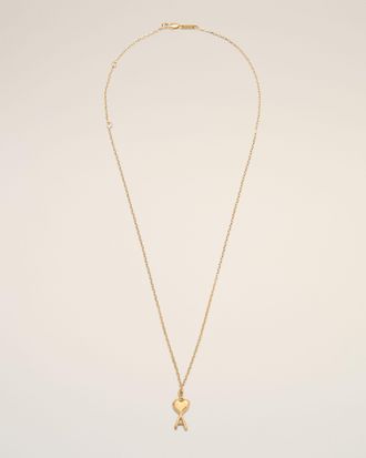 Ami Collier Martel&eacute; Fin Dor&eacute; Ami De Coeur en Laiton Or - TU - Unisex