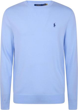 Polo Ralph Lauren Homme, Pulls, Bleu, Taille: S Pull Classique &agrave; Col Rond et Manches Longues