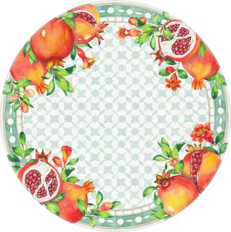 Les Jardins de la Comtesse Gro&szlig;er flacher Teller aus reinem Melamin - Sevilla - &Oslash; 28 cm - Geschirrservice Quasi-bruchsicher MelARTmine