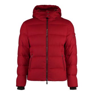 Moorer Kaschmir-Strickjacke mit G&auml;nsedaunen - - Jackets - Herren - Rot - M