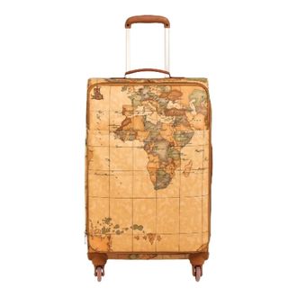 Alviero Martini 1A Classe unisex, Valises, Beige, Taille: ONE Size Geo Classic Medium Suitcase