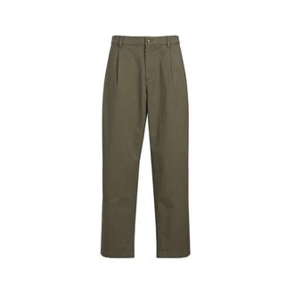 Calvin Klein Pantalon droit en coton m&eacute;lang&eacute;